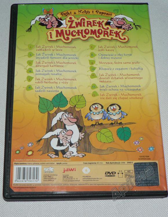 DVD ŻWIREK I MUCHOMOREK Dzbanek wiosennego nektaru